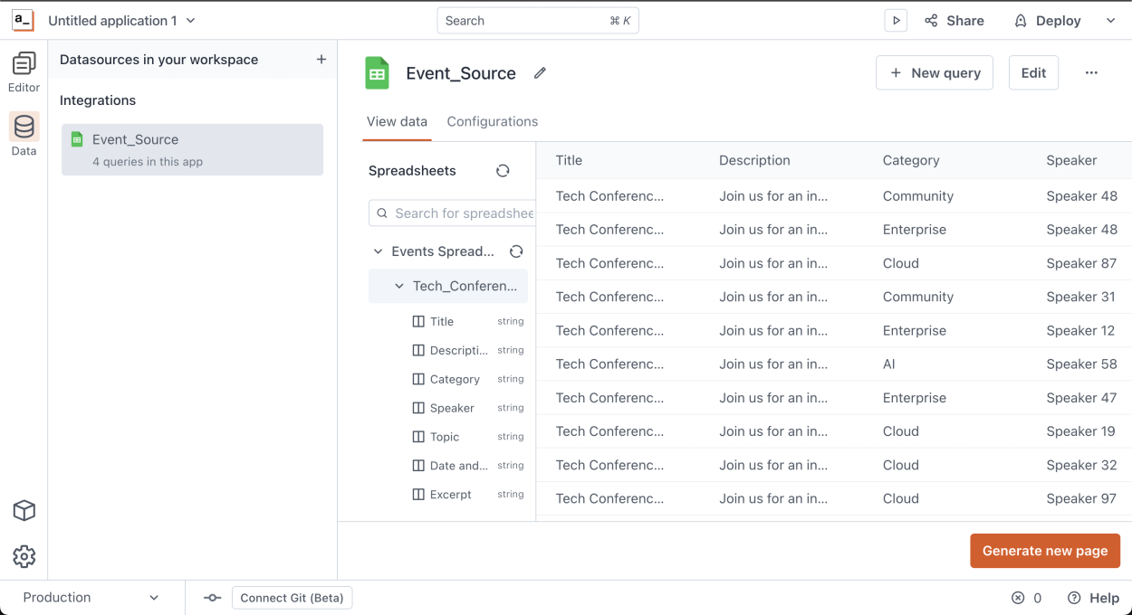 How to Migrate Data From Sheets to Postgresql | Appsmith Community Portal